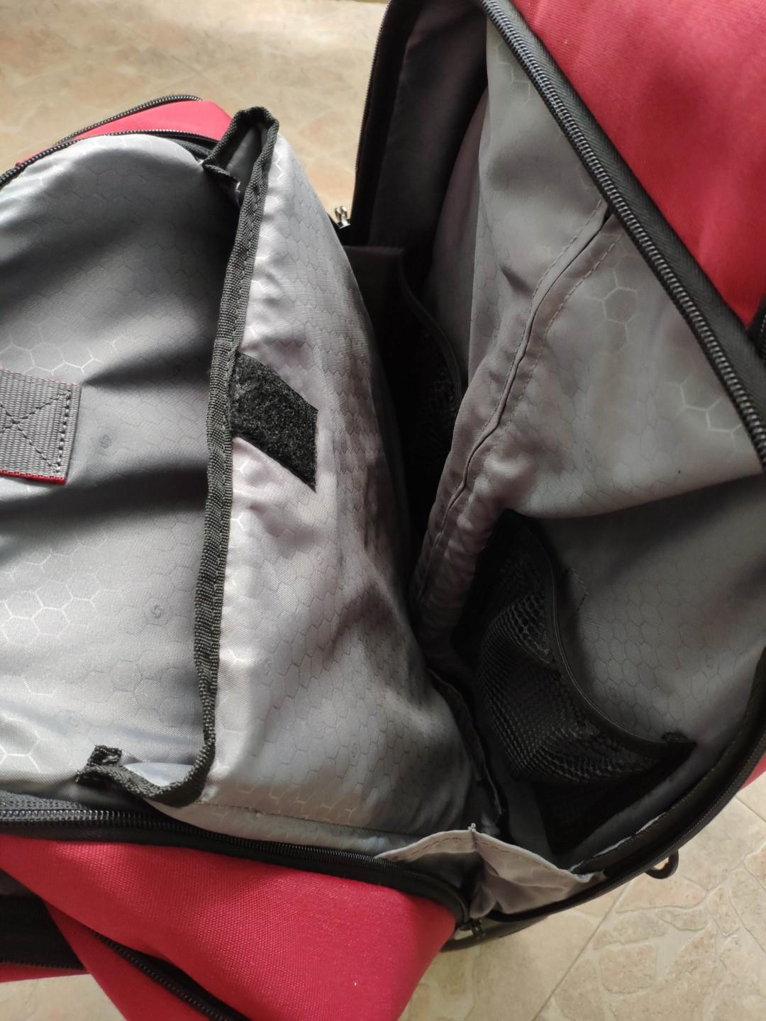 Samsonite Freeminder backpack with wheel (Red color), Men's Fashion ...