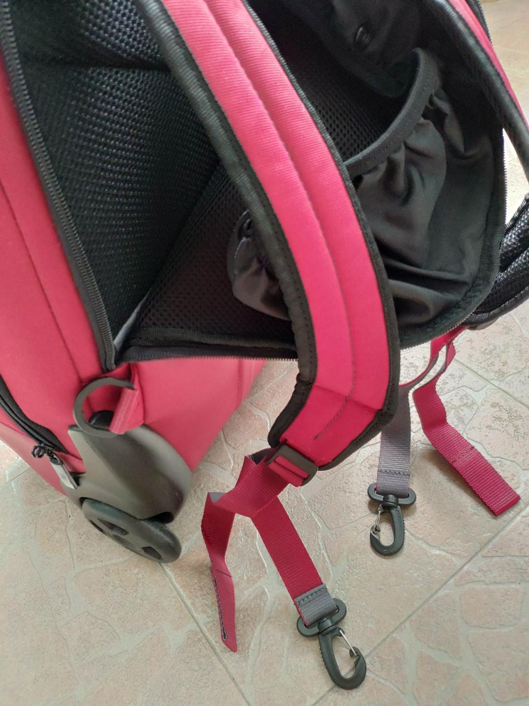 Samsonite Freeminder backpack with wheel (Red color), Men's Fashion ...