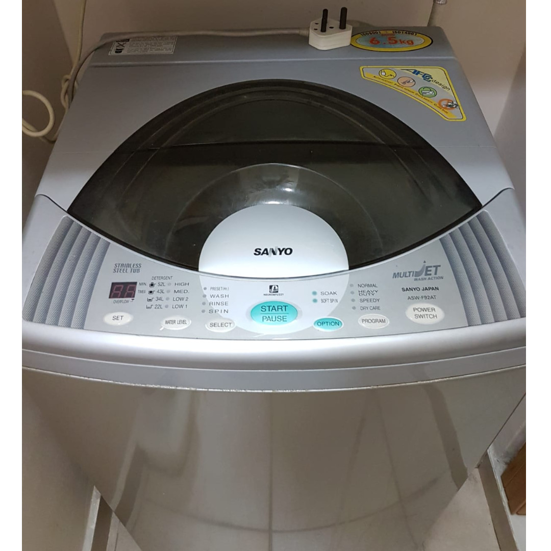 SANYO Washing Machine 6.5Kg, TV & Home Appliances, Washing Machines and ...