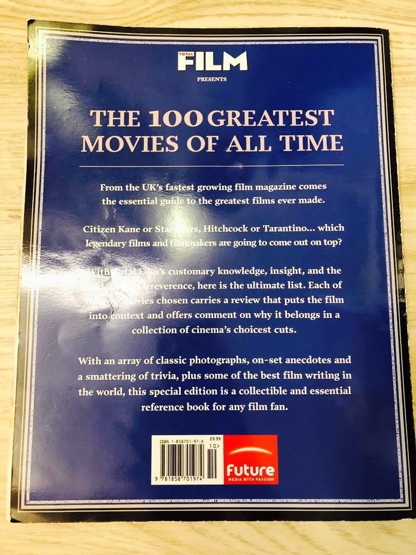 Total Film presents the 100 Greatest Movies of all time, Hobbies & Toys ...