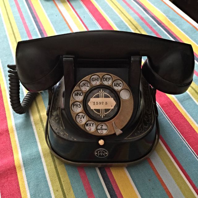 Vintage Bell Telephone Solid Wood, Hobbies & Toys, Memorabilia ...