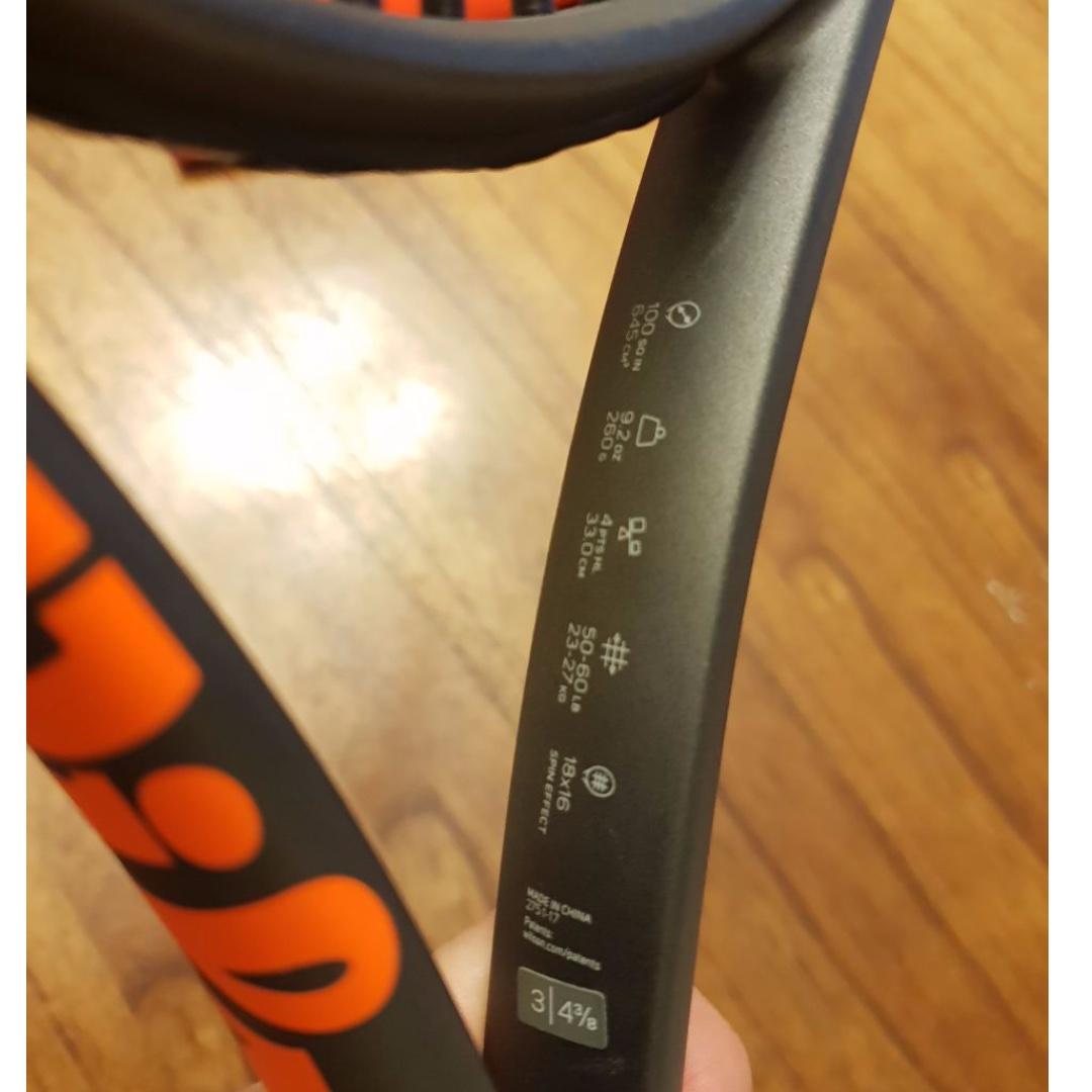 Wilson Burn 100 ULS (v2.0), Sports Equipment, Sports & Games, Racket ...