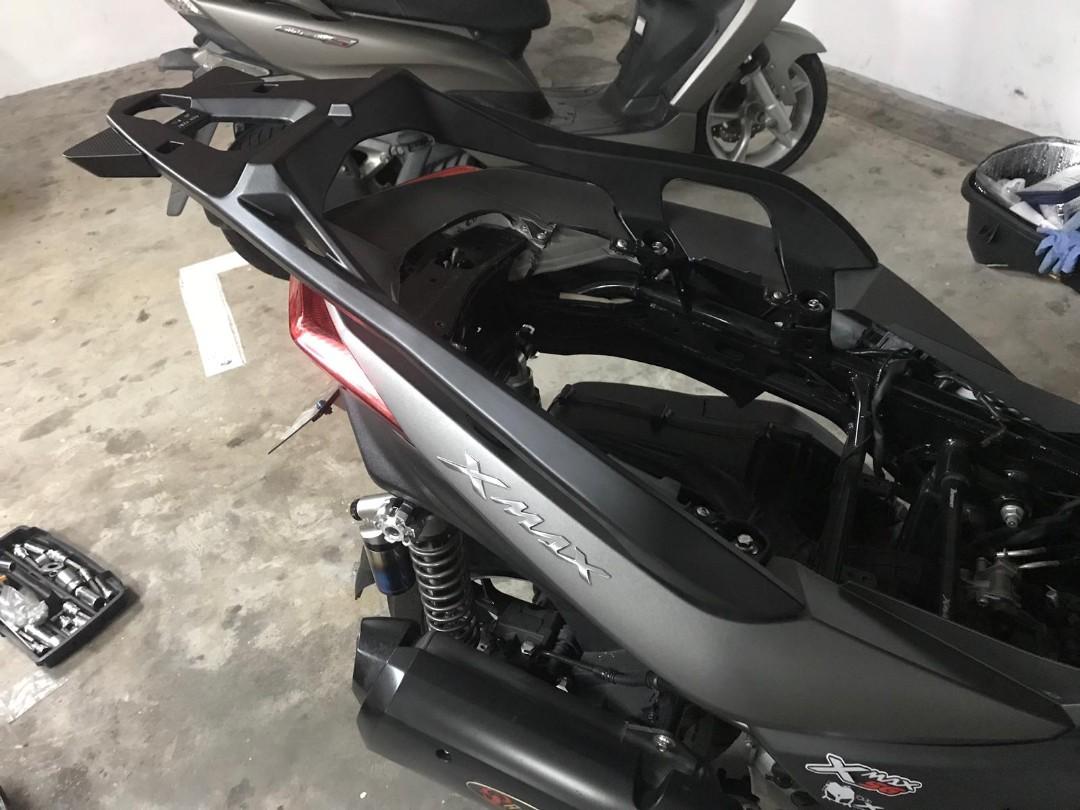 Yamaha XMAX X-MAX 300 ALU RACK, Motorcycles, Motorcycle Accessories on ...