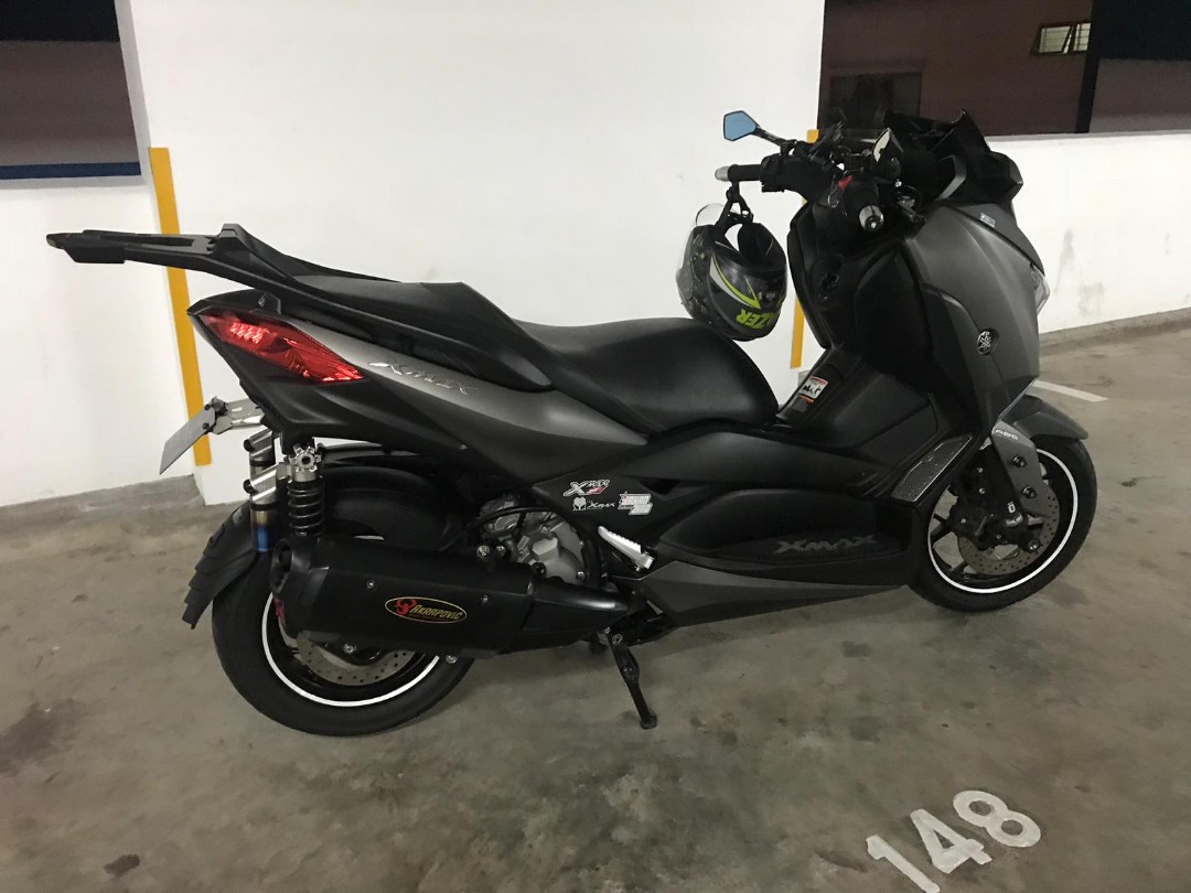 Yamaha XMAX X-MAX 300 ALU RACK, Motorcycles, Motorcycle Accessories on ...