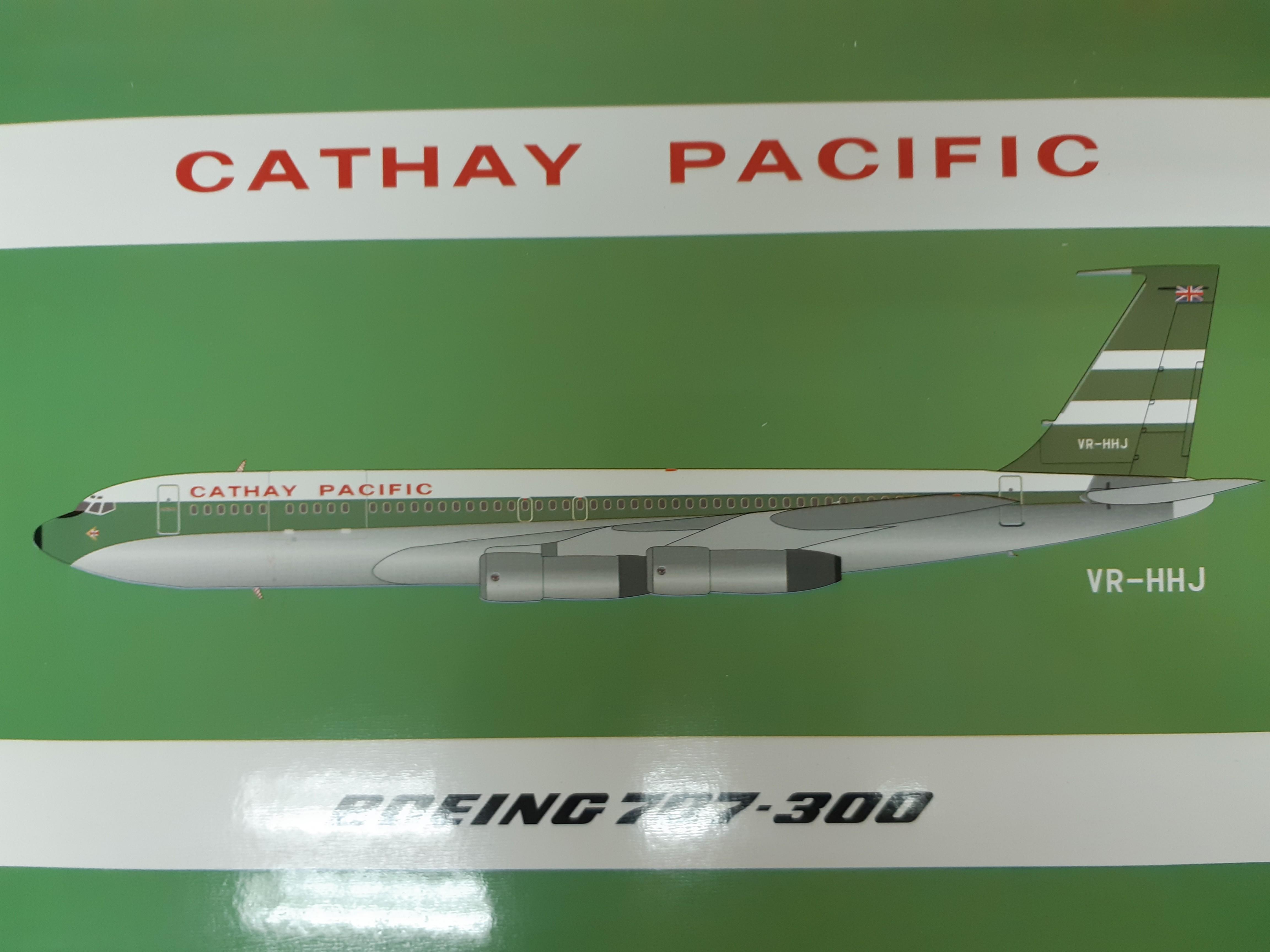 飛機模型 1:200 707 Cathay Pacific VR-HHJ - Last 1, 興趣及遊戲, 收藏品及紀念品, 明星周邊 ...