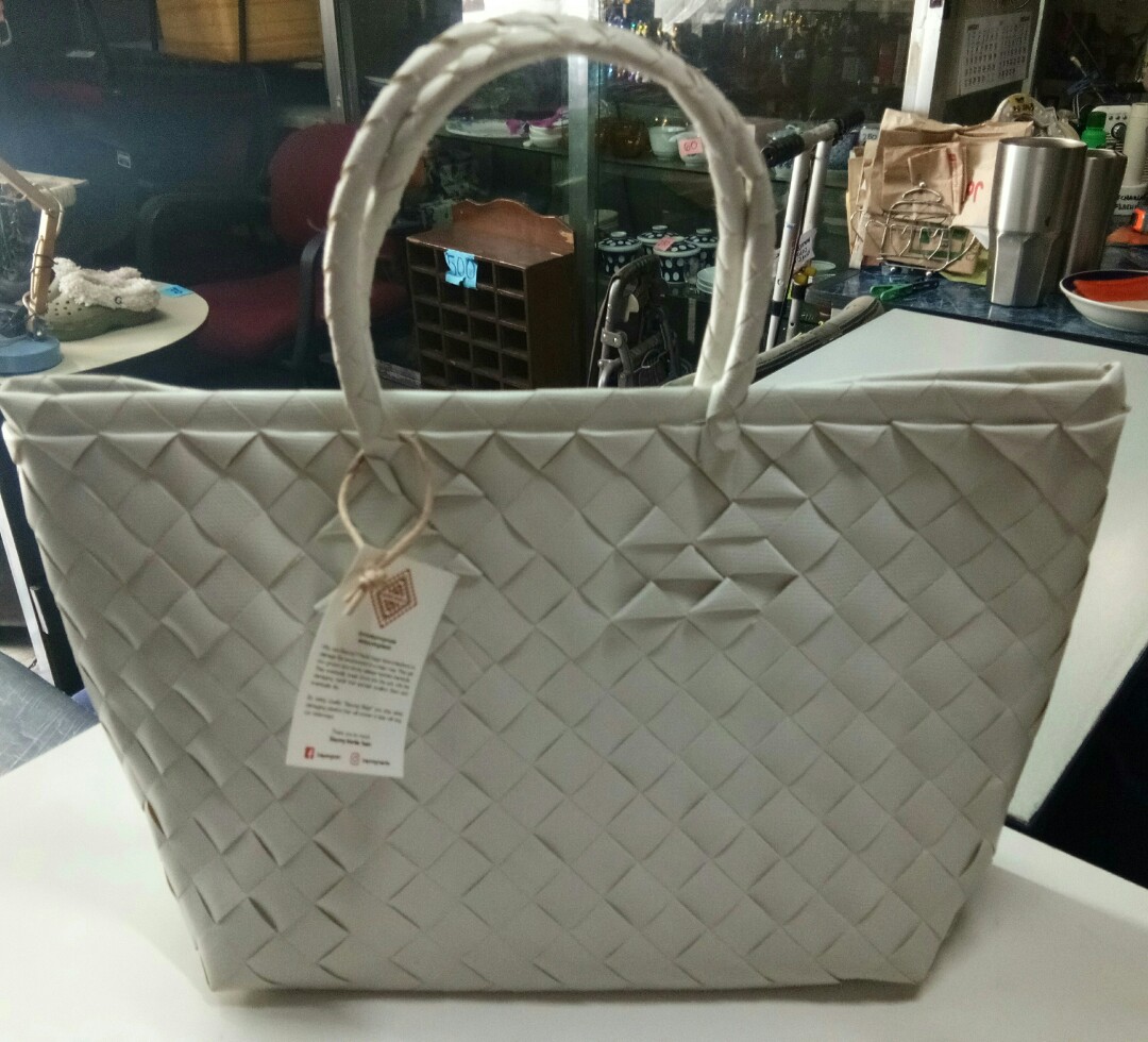 Bayong luxury bag white, Luxury, Bags & Wallets on Carousell