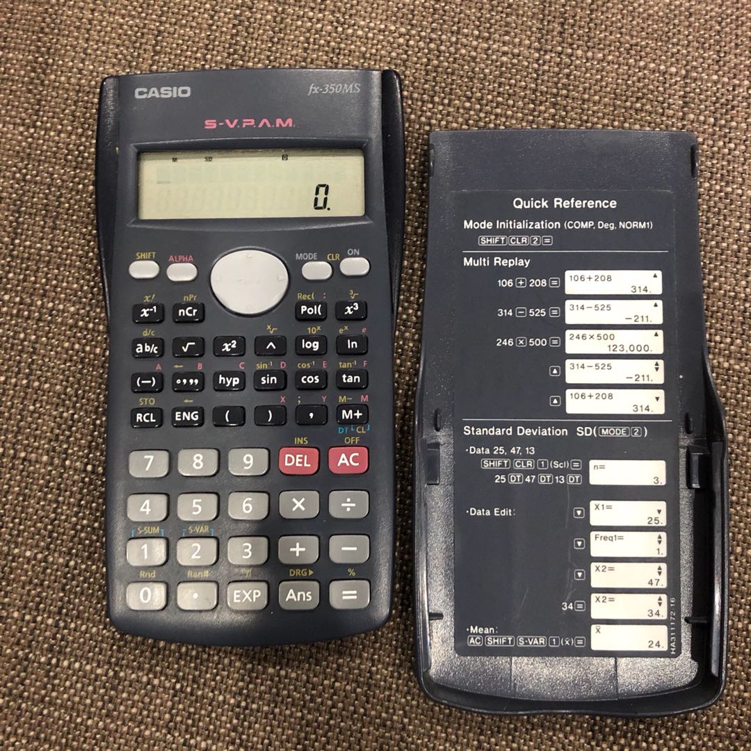 Casio Scientific Calculator fx-350ms, Computers & Tech, Printers ...