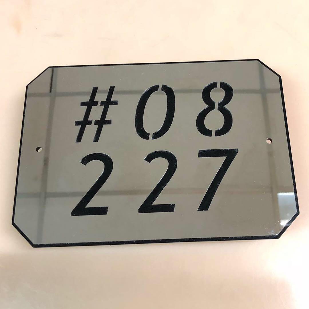 Customized laser cut Unit number, Hobbies & Toys, Stationery & Craft ...