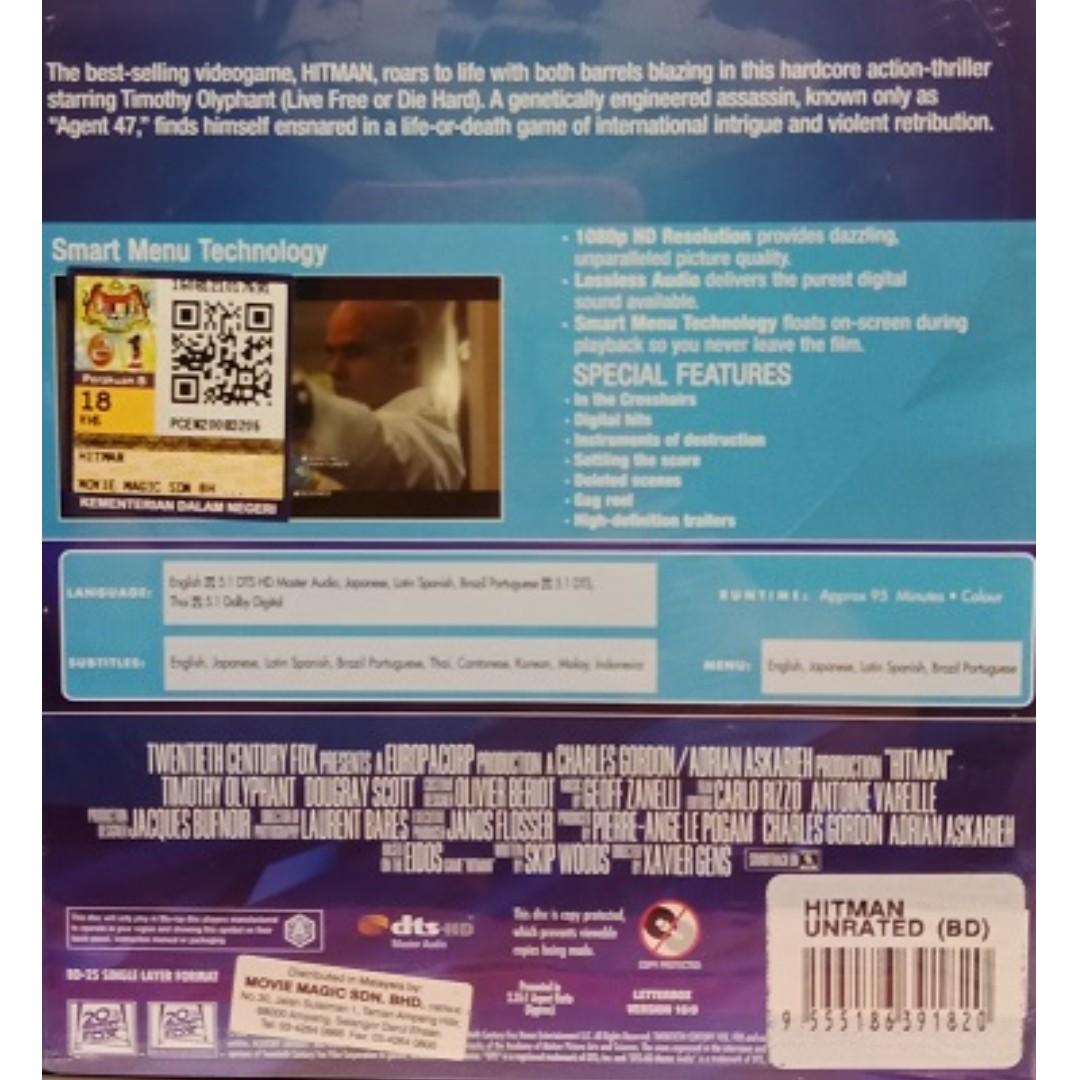 English Movie Hitman Unrated Blu-ray, Hobbies & Toys, Music & Media ...