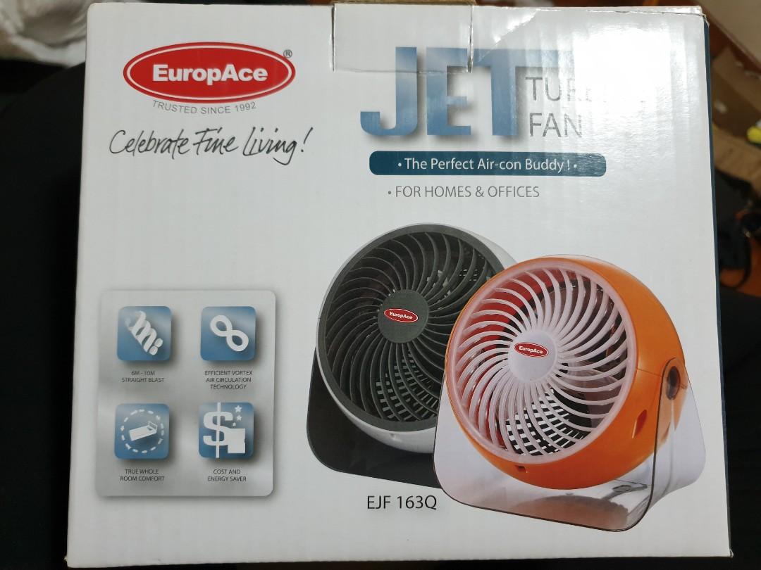 EuropAce Jet Turbine Fan, Home Appliances, Cooling & Air Care on Carousell