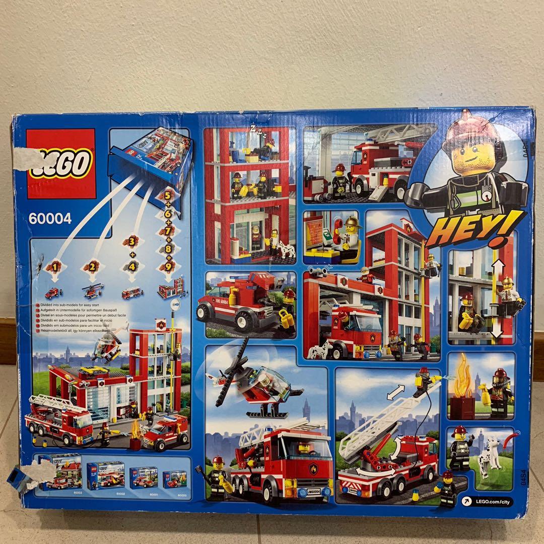 LEGO 60004 fire station, Toys & Games, Bricks & Figurines on Carousell