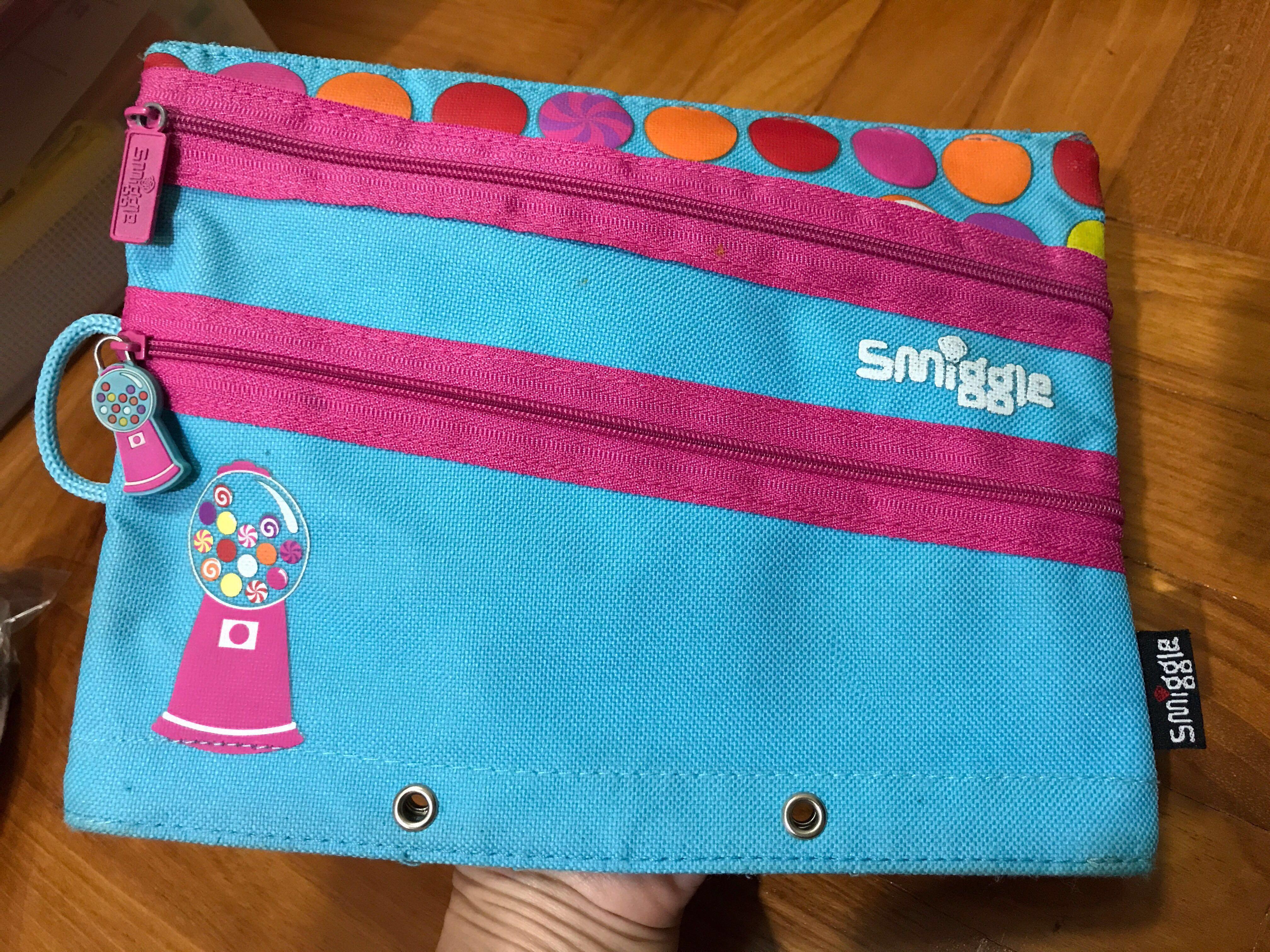 Bundle: Sanrio Cinnamoroll school bag, Smiggle case, BN stickers & 3 ...
