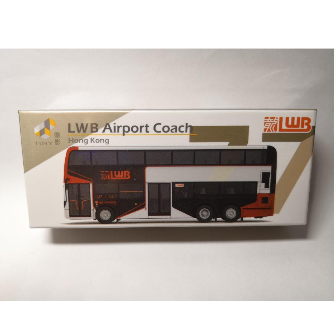 Tiny 77 初版 LWB Airport Coach E500 Bus 龍運機場巴士 (A47 大埔 富亨) 微影, 興趣及遊戲, 玩具 & 遊戲類 - Carousell