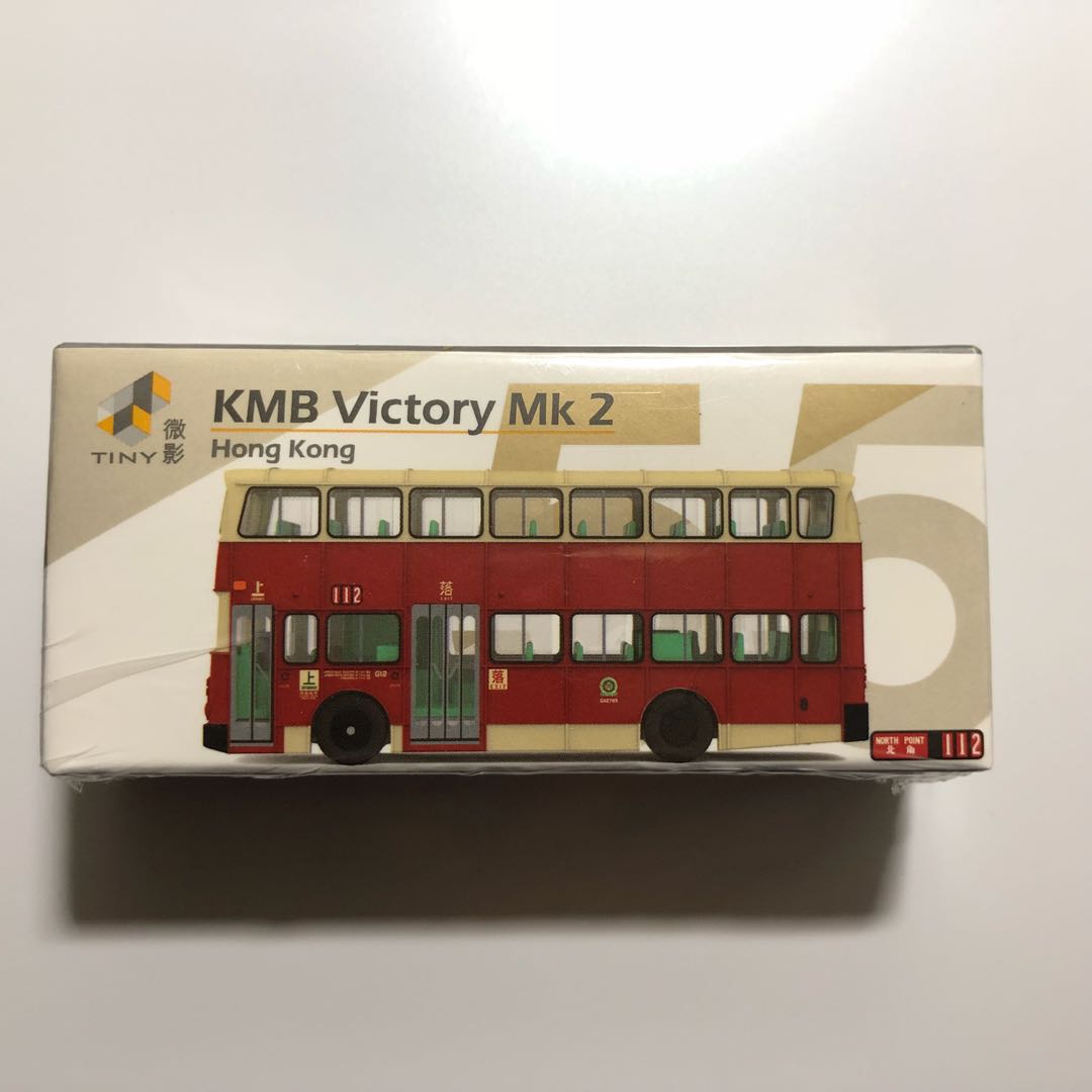 Tiny 微影 55 九巴 利蘭勝利二型 巴士 路線112 KMB Leyland Victory MK2 Bus, 興趣及遊戲, 玩具 ...