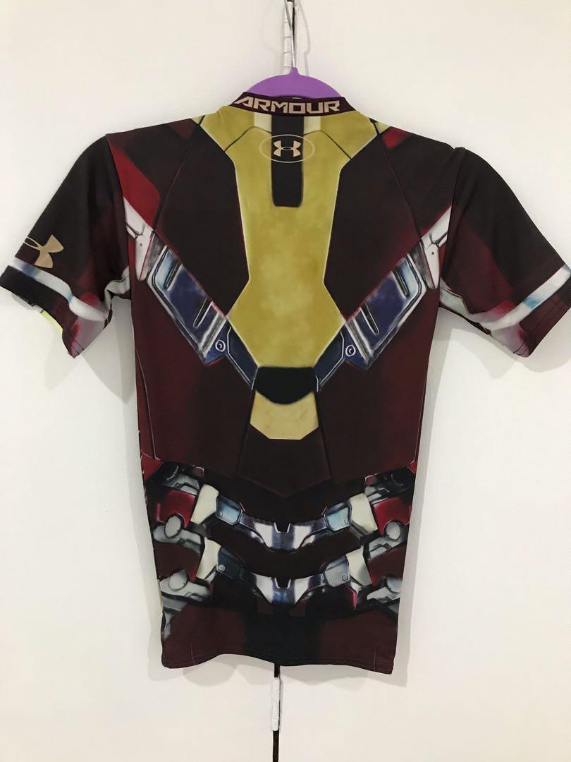 Under Armour Marvel's Iron Man compression shirt size small, Men's ...