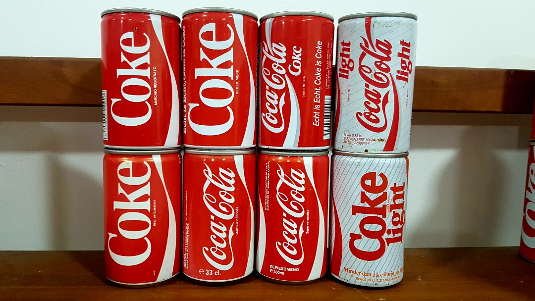 Vintage Coca Cola Coke Steel cans. 70s to 80s, Hobbies & Toys ...