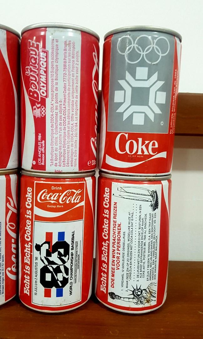 Vintage Coca Cola Coke Steel cans. 70s to 80s, Hobbies & Toys ...