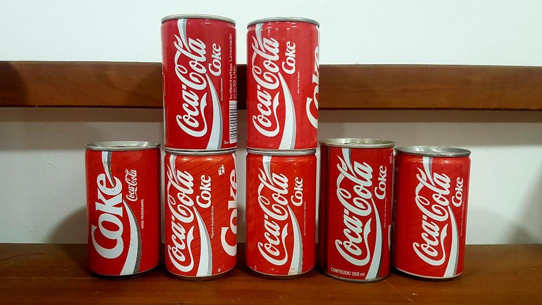 Vintage Coca Cola Coke Steel cans. 70s to 80s, Hobbies & Toys ...