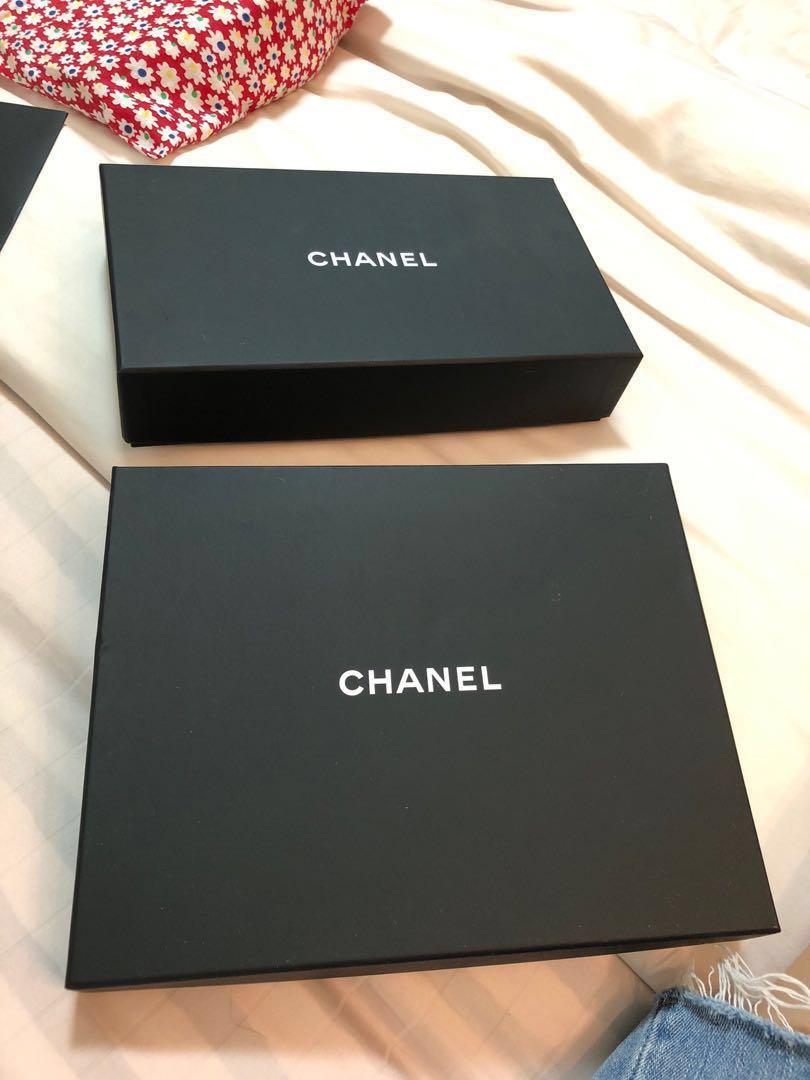 Authentic Chanel packaging (dust bag, box and paper bag) , Luxury ...