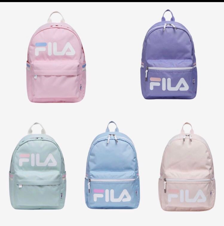 Fila pastel color backpack, Women's Fashion, Bags & Wallets, Backpacks ...