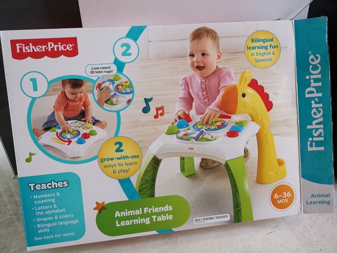Fisher-price animal friends learning table, Babies & Kids, Baby Nursery ...