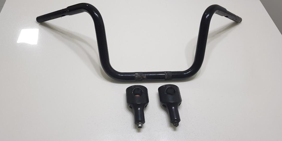 Harley Davidson 10" Chubby Bar 1 1/4 " with 4" Harley Davidson Fat Bar ...