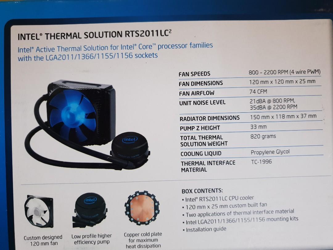 INTEL CPU WATER COOLER, Computers & Tech, Parts & Accessories, Computer ...