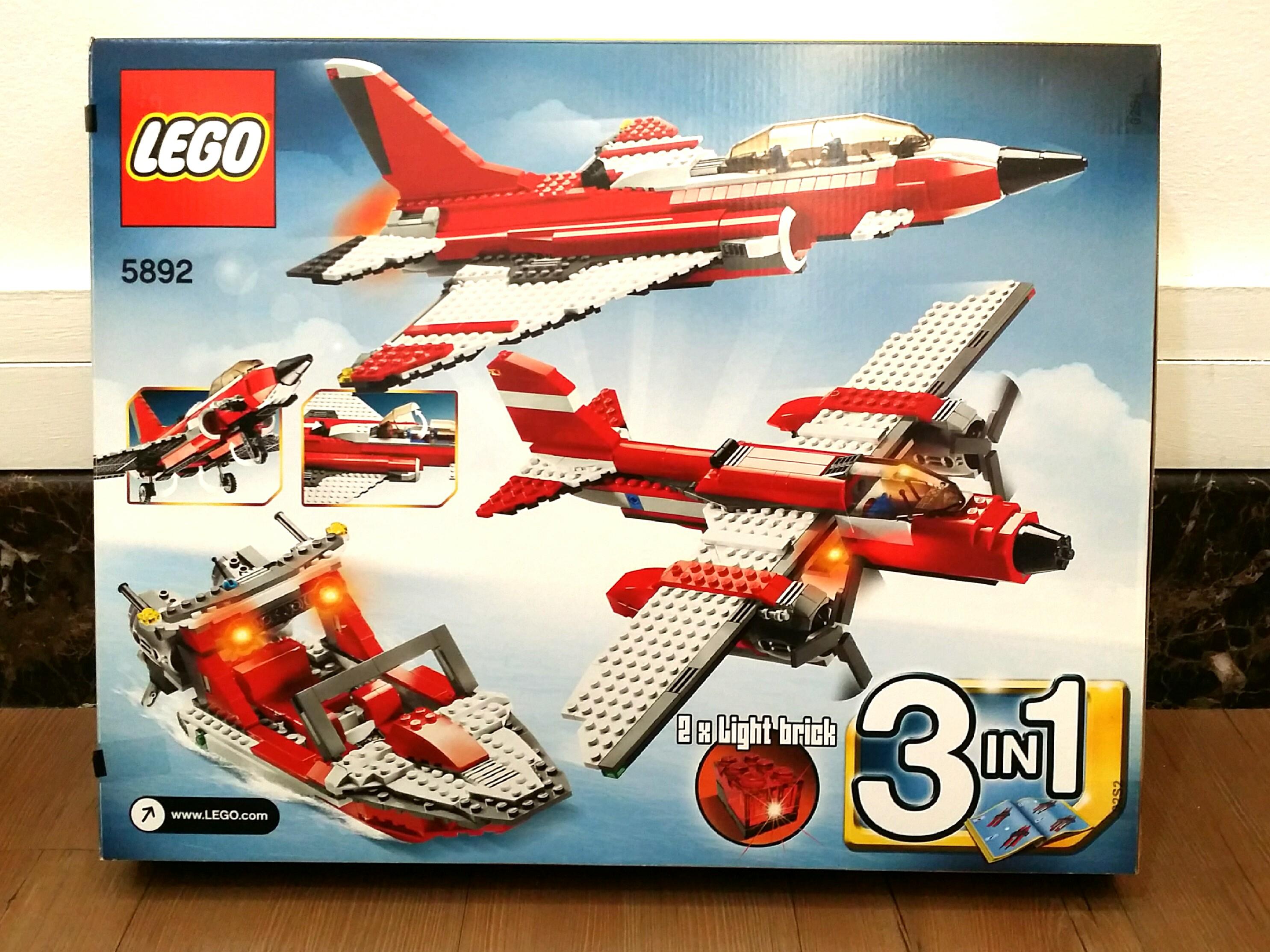 Lego 5892 Creator 3 in 1 : Sonic Boom *Rare Vintage Set - Good Condition Used Set c/w well kept ...