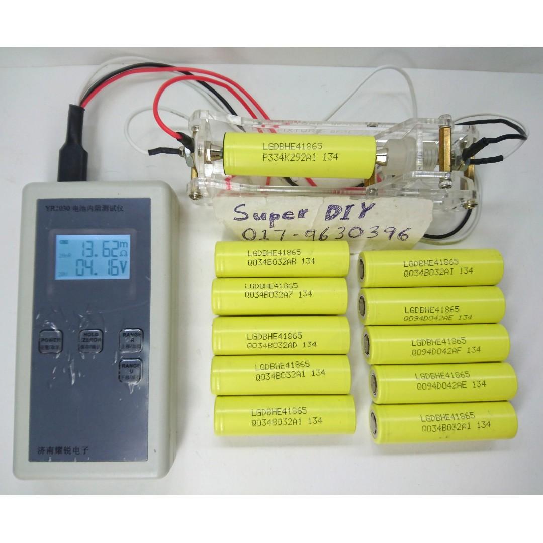 LG DB HE4 18650 3.7V 2500mAh Rechargeable Vape Battery 20A High Drain ...