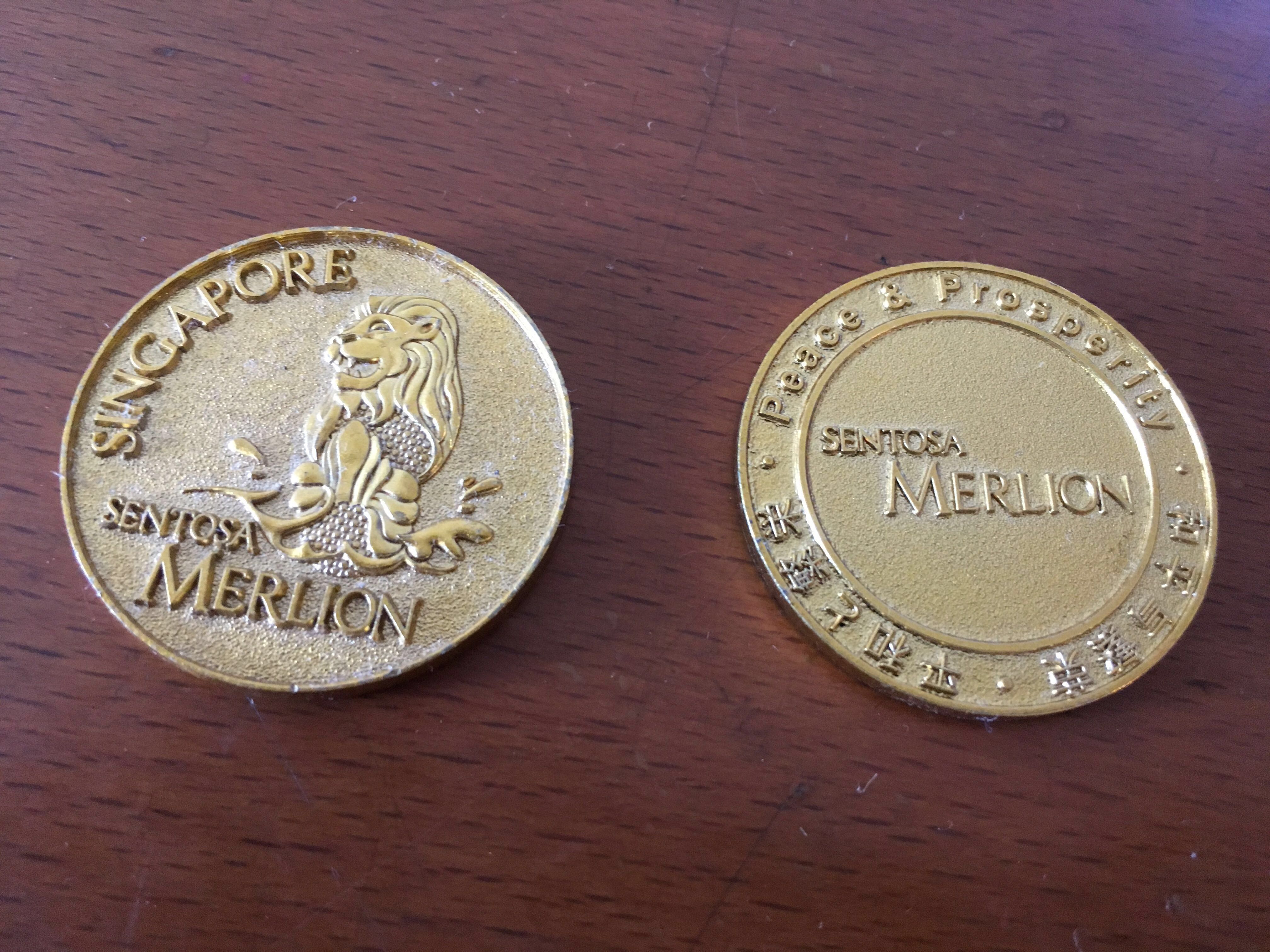 Merlion Commemorative Coin Sentosa, Hobbies & Toys, Memorabilia ...
