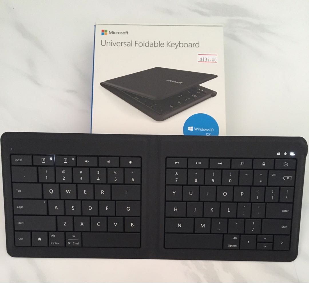 Microsoft Universal Foldable Bluetooth Keyboard, Audio, Earphones on ...