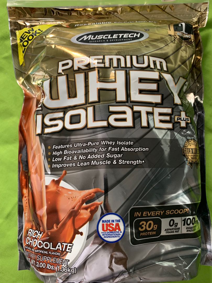 Muscletech Whey Protein Isolate, Sports Equipment, Exercise & Fitness ...