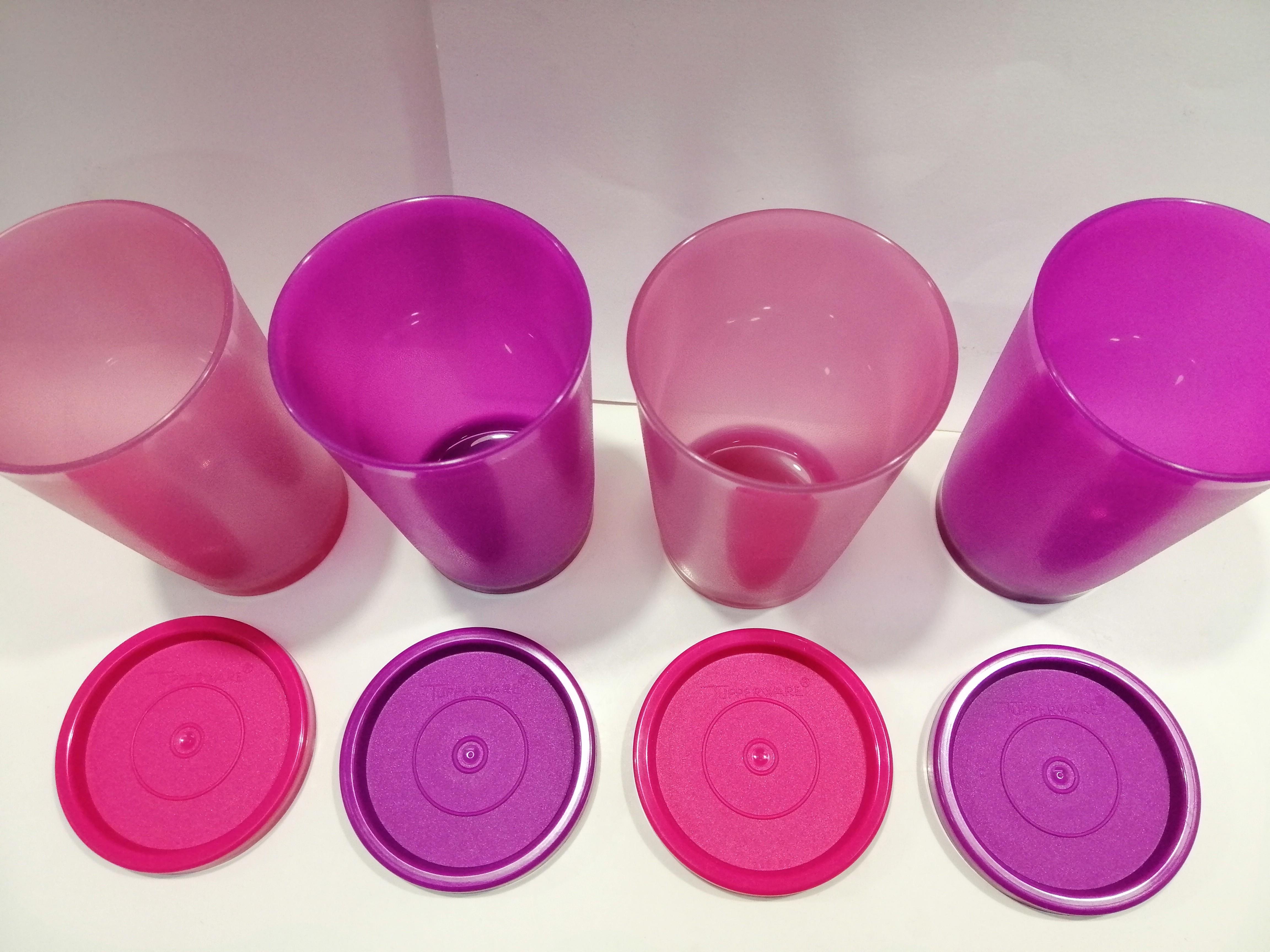 New! Tupperware Cups with lid, Furniture & Home Living, Kitchenware ...