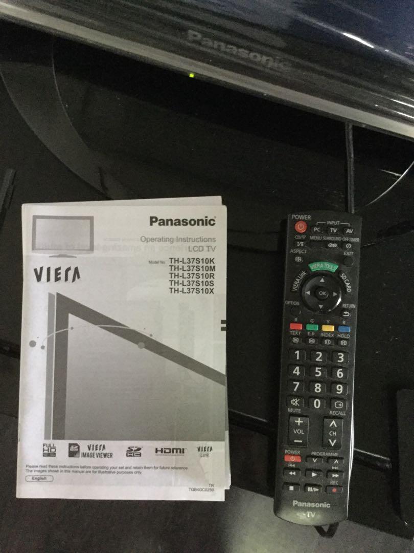 Panasonic Viera 37 inch LCD TV, TV & Home Appliances, TV ...
