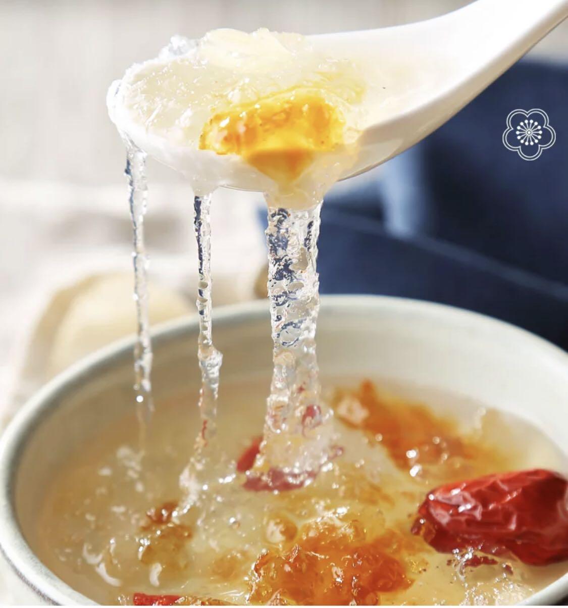 peach gum saponin rice snow Swallow combination snow lotus seed, Food ...