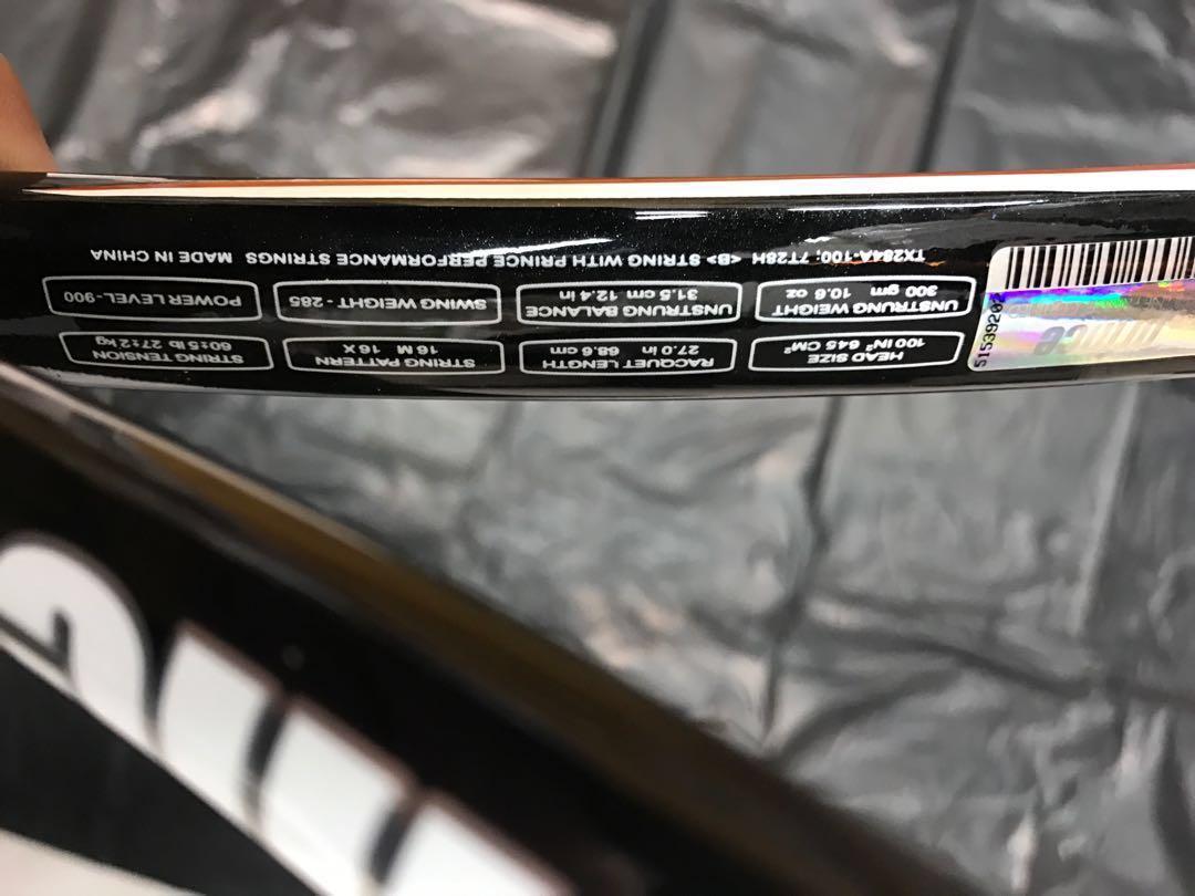 Prince Tour 100 ESP Tennis Racket, Sports Equipment, Sports & Games ...