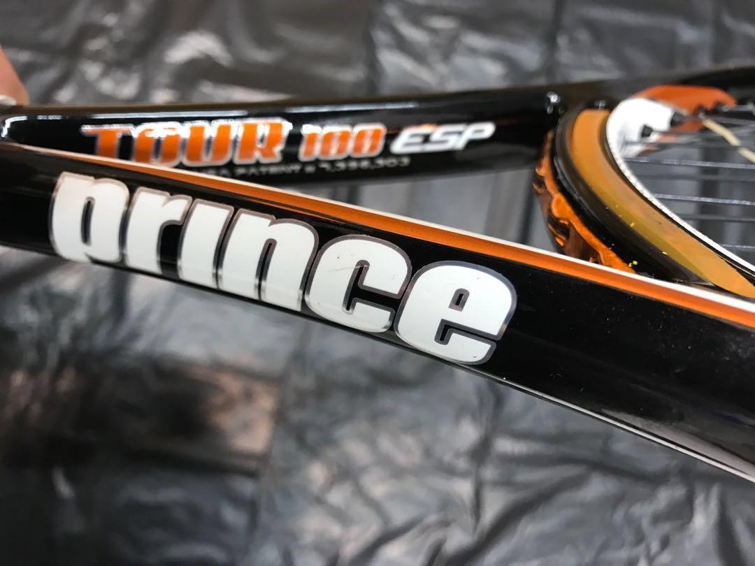 Prince Tour 100 ESP Tennis Racket, Sports Equipment, Sports & Games ...
