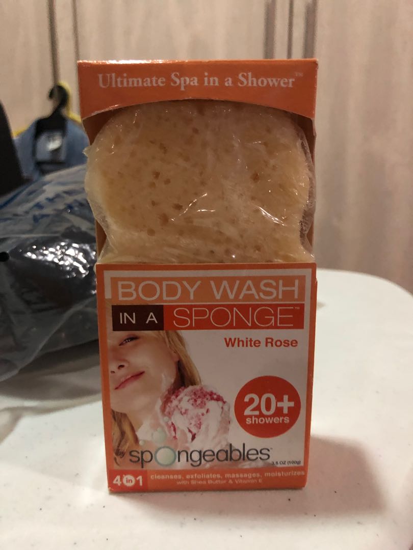 Spongeables spa shower gel in a sponge, Beauty & Personal Care, Sanitary Hygiene on Carousell