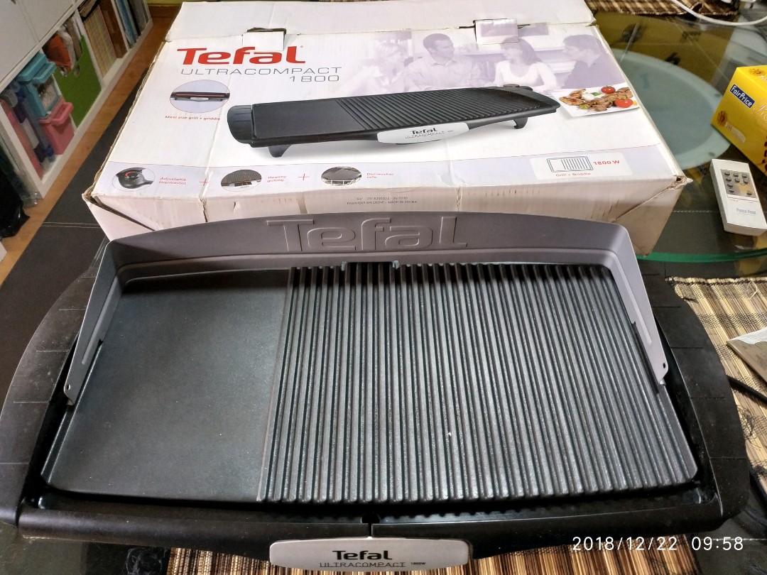 Tefal Ultracompact 1800 Grill & Griddle, TV & Home Appliances, Kitchen ...
