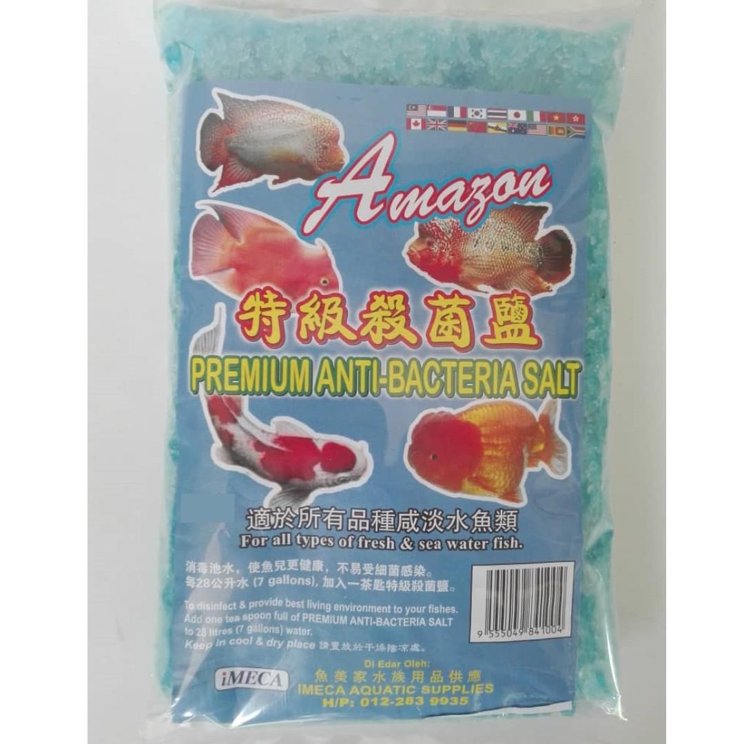 Amazon Anti Bacteria Salt 1kg for Aquarium Fish, Pet Supplies, Homes ...