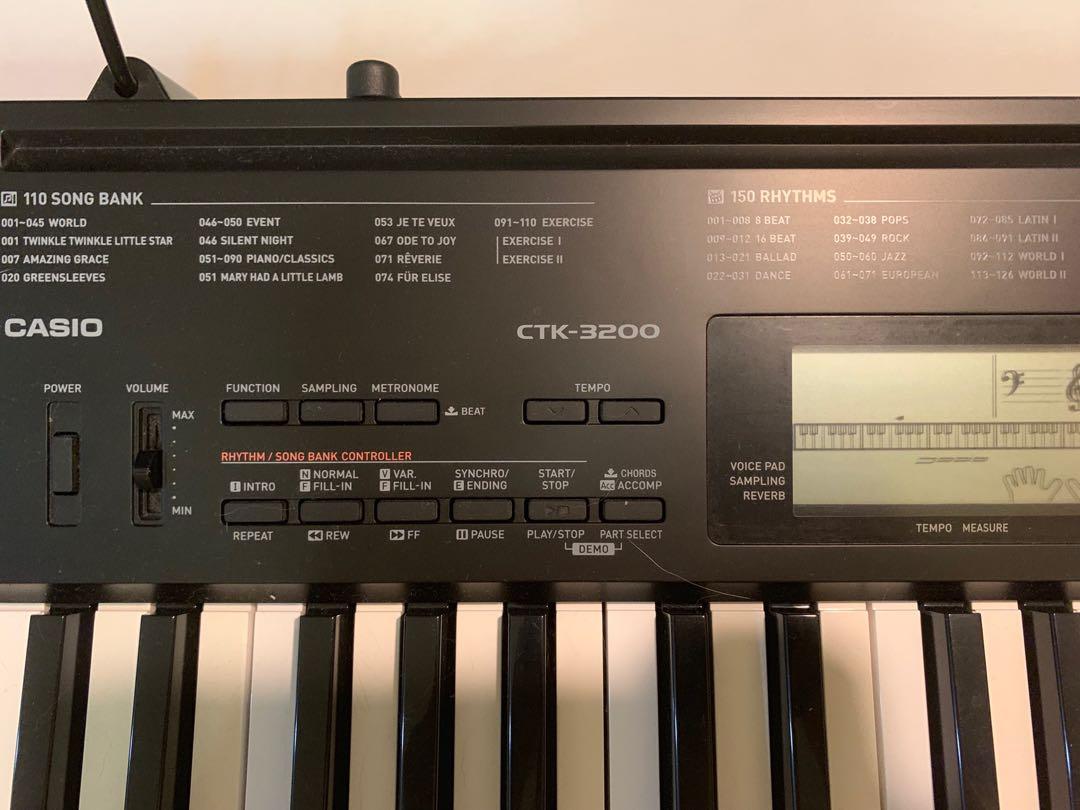 Casio Keyboard CTK-3200 EXCELLENT CONDITION, Hobbies & Toys, Music ...