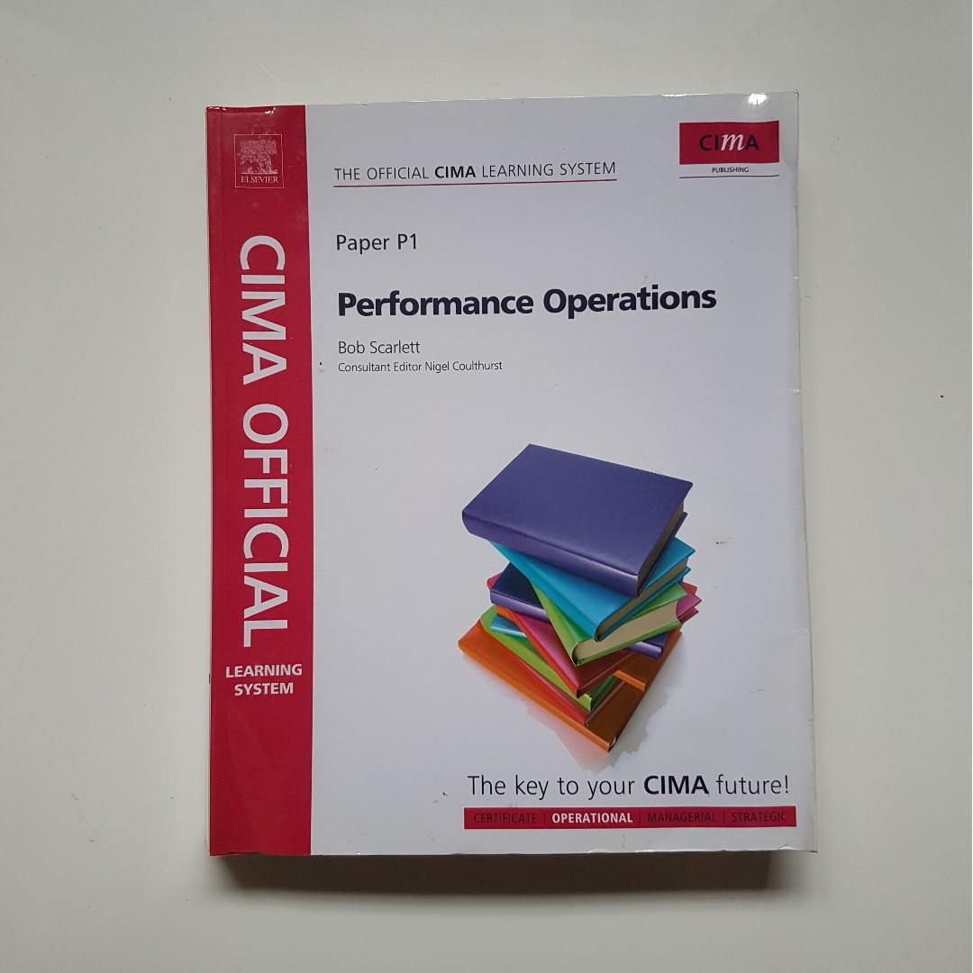 CIMA OFFICIAL LEARNING SYSTEM: PERFORMANCE OPERATIONS, Hobbies & Toys ...