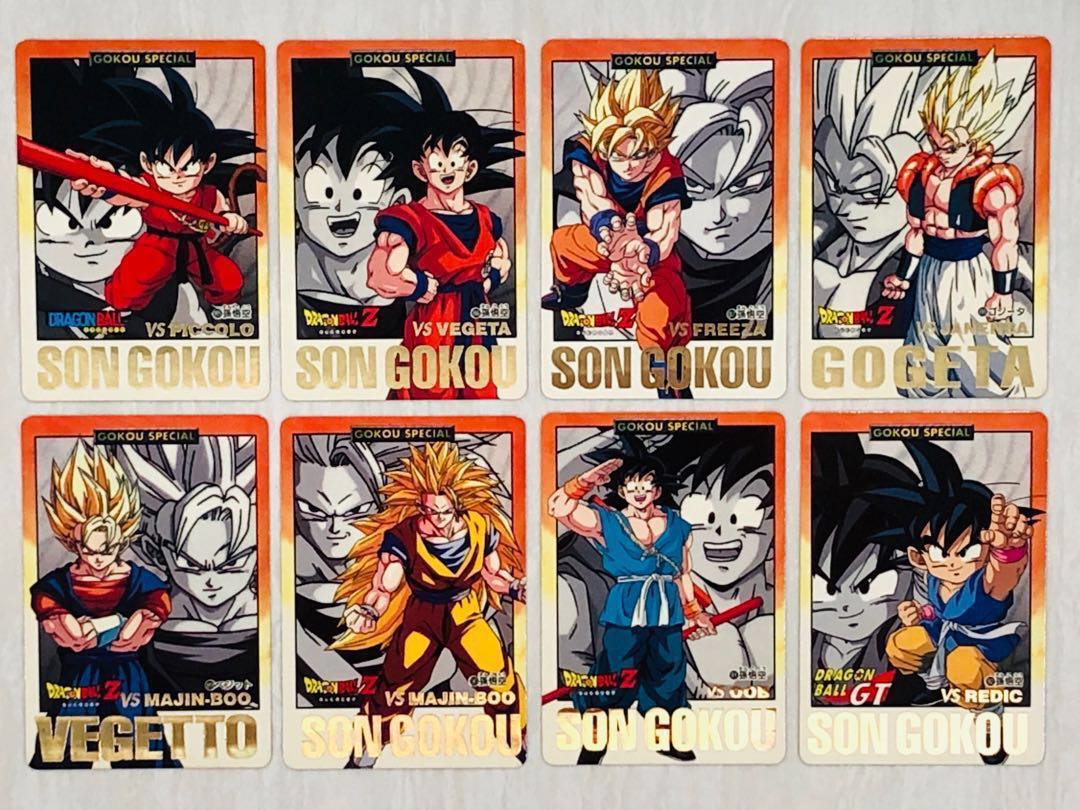 Gokou Special Cards Set / Dragon Ball Card Vintage, Hobbies & Toys ...