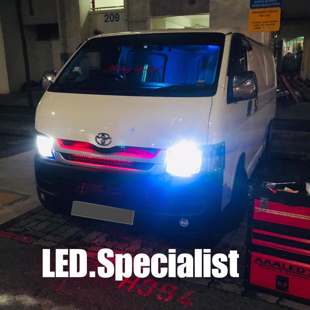 Hiace LED Headlight, Car Accessories, Electronics & Lights on Carousell