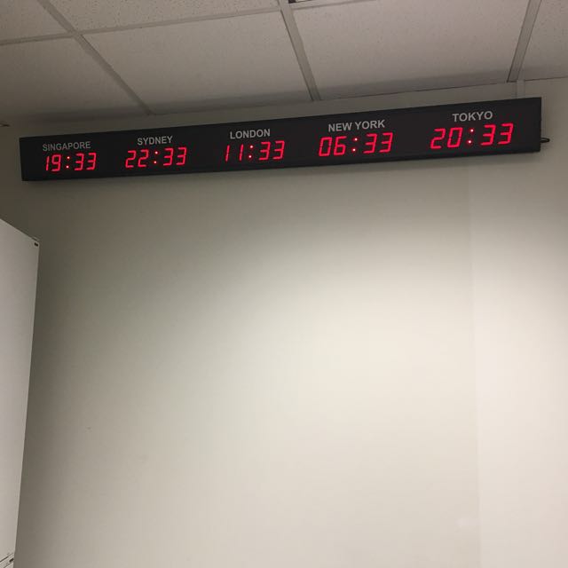 Indoor LED World Clock Display, Furniture & Home Living, Lighting ...