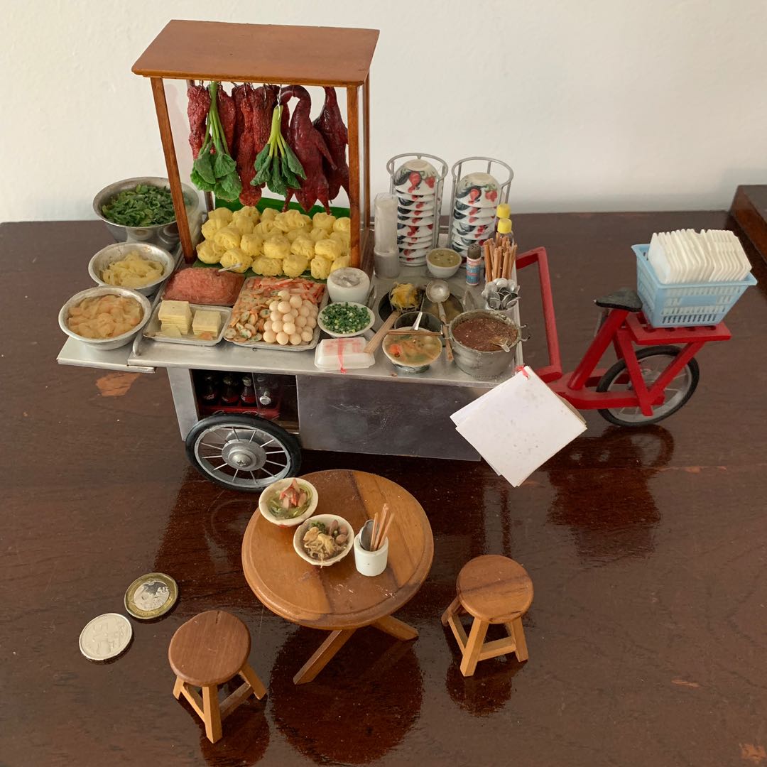 Miniature hawker food cart (diorama), Hobbies & Toys, Toys & Games on ...