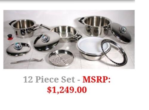 New Rainbow by Nutri-Stahl stainless steel 12-piece set cookware ...