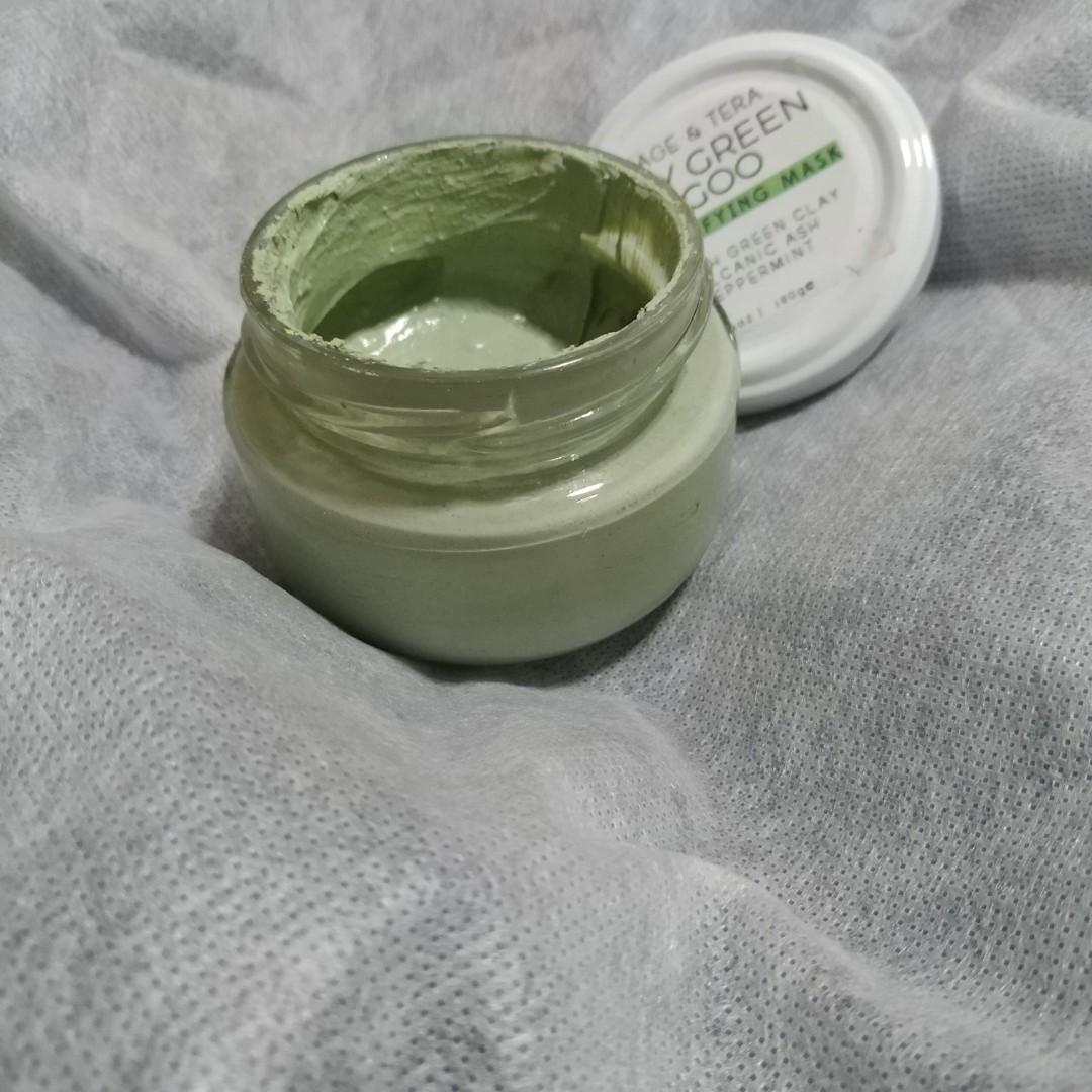 Sage and Tera Icky Green Goo detoxifying mask, Beauty & Personal Care ...