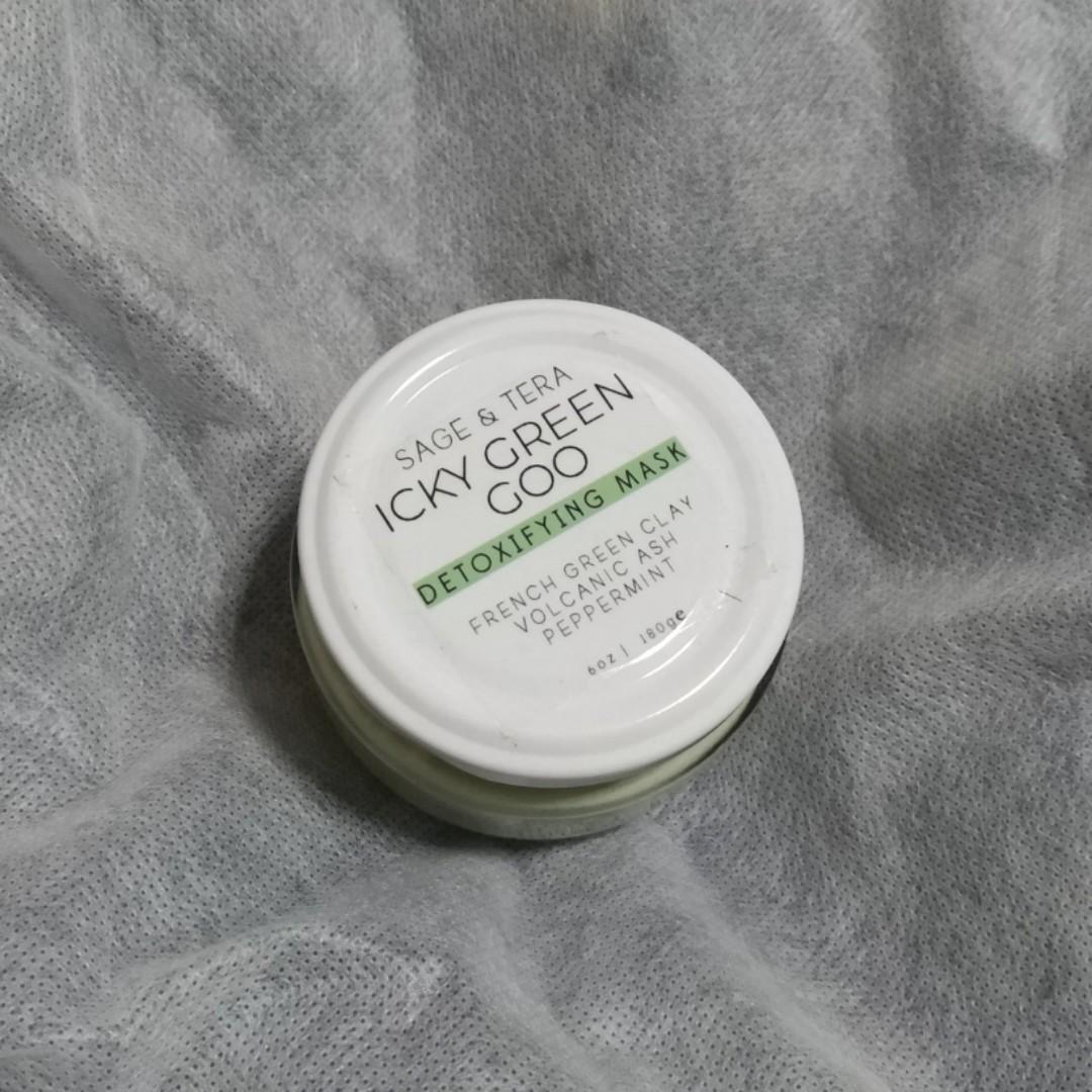 Sage and Tera Icky Green Goo detoxifying mask, Beauty & Personal Care ...
