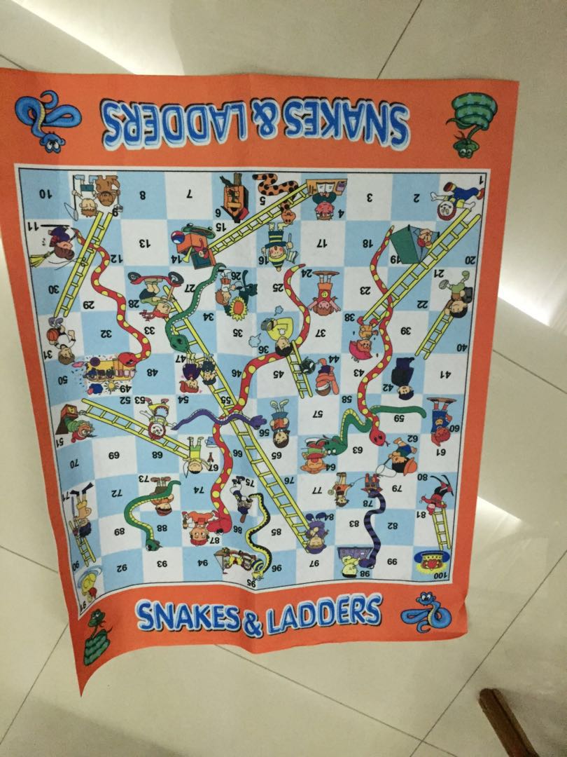 Snake and Ladder giant board game, Hobbies & Toys, Toys & Games on ...